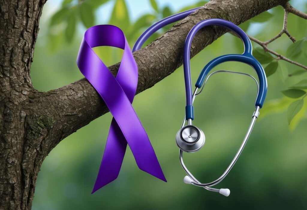 Decoding Purple Ribbons: Symbolism and Causes