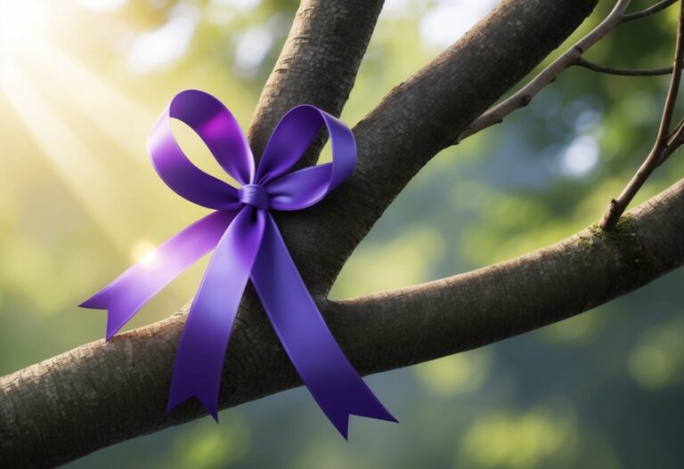 Decoding Purple Ribbons: Symbolism and Causes