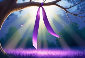 Decoding Purple Ribbons: Symbolism and Causes