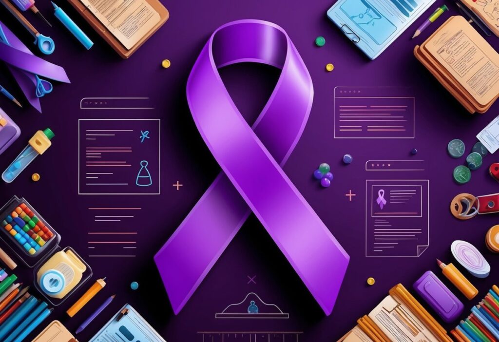 Decoding Purple Ribbons: Symbolism and Causes