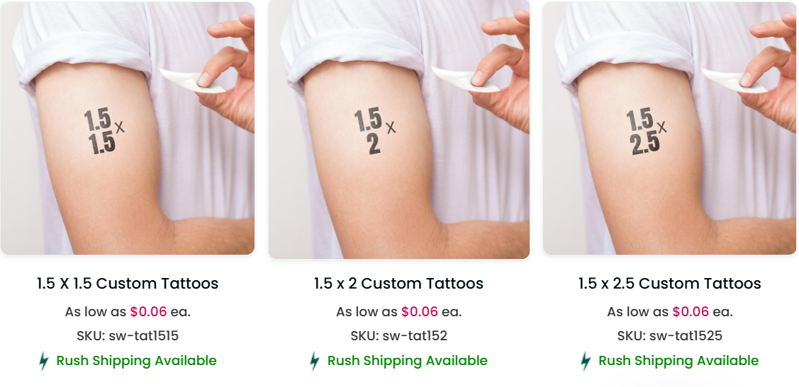 Tattoo Sizing Bronctattooaus